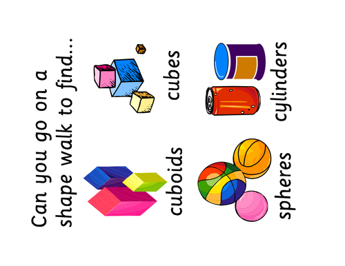 3d Shape Walk | Teaching Resources