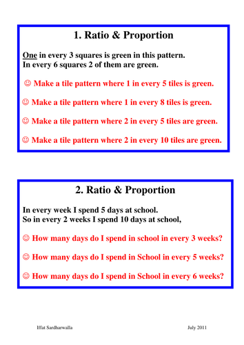 Ratio and proportion word problems Y6 by lamentations - Teaching ...