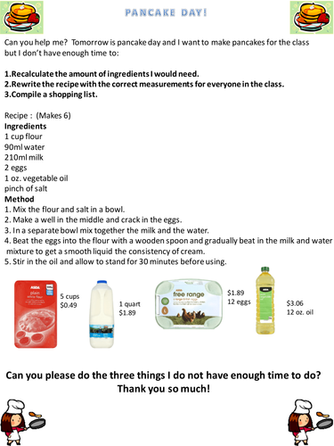 Pancake day | Teaching Resources