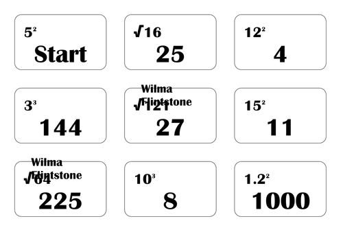Power and Root loop cards | Teaching Resources