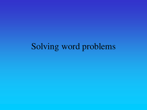 Solving word problems 5th Grade | Teaching Resources