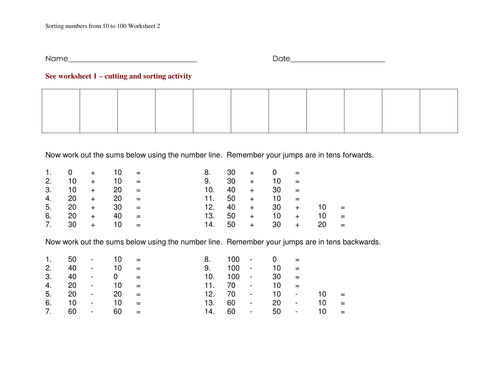 Number Sort 1 - 10 by margauxlangenhoven - Teaching Resources - TES