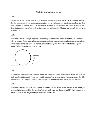 Circle Geometry | Teaching Resources