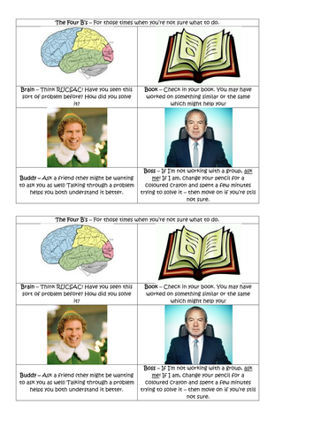 The Four B's | Teaching Resources