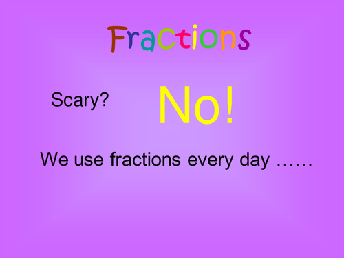 Fractions PowerPoint | Teaching Resources
