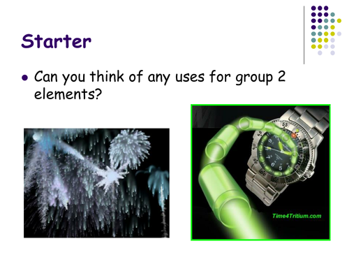 Group 2 elements | Teaching Resources