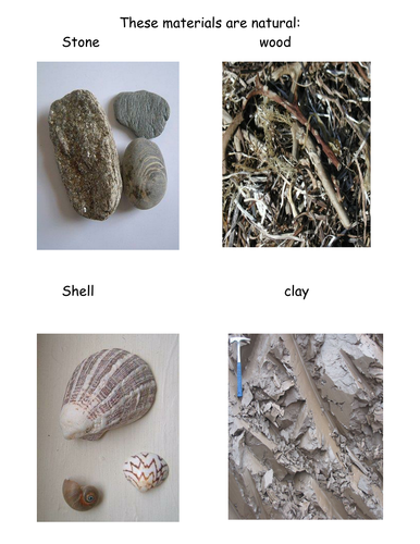 Color pictures of natural materials | Teaching Resources