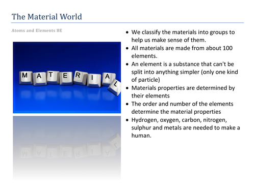 The Material World | Teaching Resources