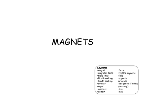 Magnets Mind Map | Teaching Resources Magnets Mind Map | Teaching Resources