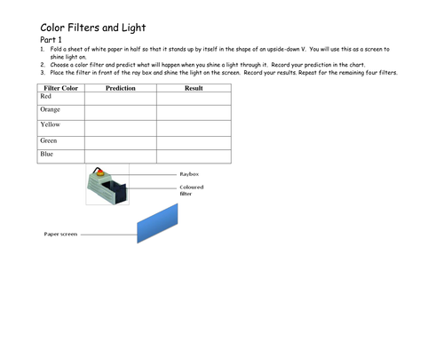 Color filters | Teaching Resources