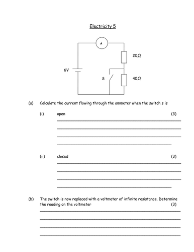 Electricity: Current | Teaching Resources