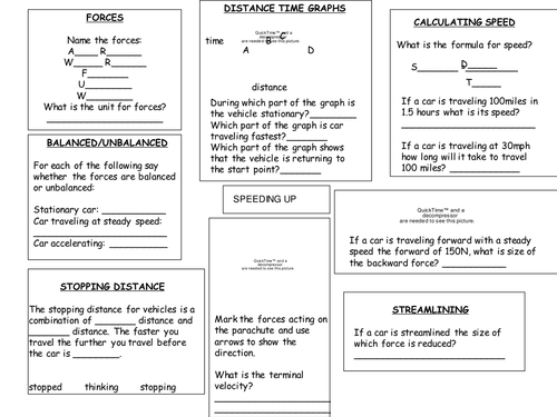 Speed review handout | Teaching Resources
