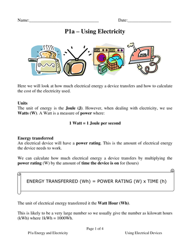 Using Electricity PowerPoint | Teaching Resources