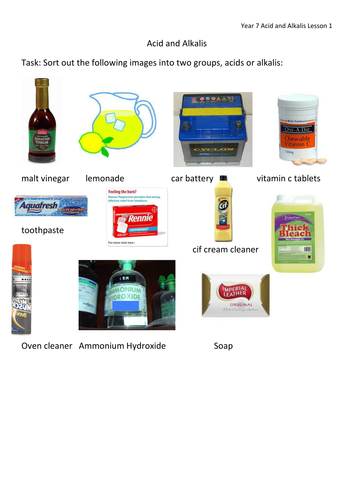 pH of Household Products by katie-lu - Teaching Resources - TES
