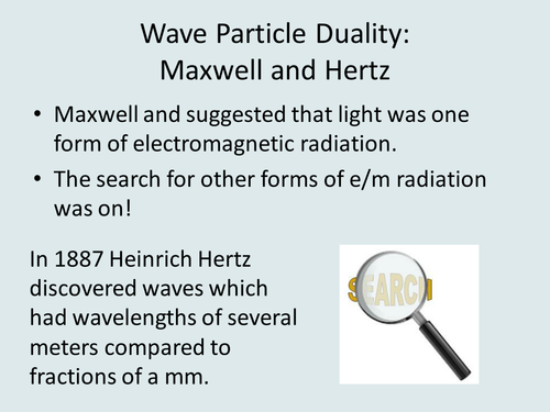 Hertz's Discovery of Radio Waves ppt by physicsnorthallerton - UK ...