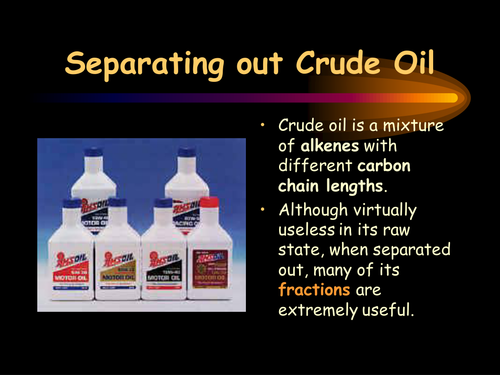 Separating crude oil | Teaching Resources
