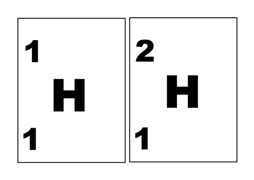 Element/Isotope flashcards | Teaching Resources