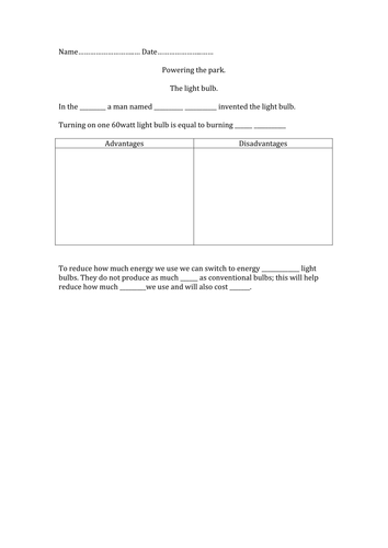 Light Resource Pack | Teaching Resources