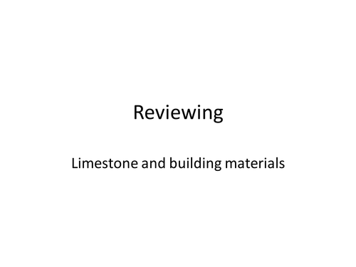 Limestone cycle reviewing | Teaching Resources