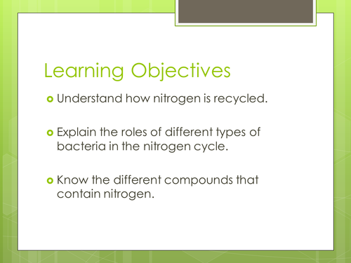 Nitrogen Cycle Presentation | Teaching Resources