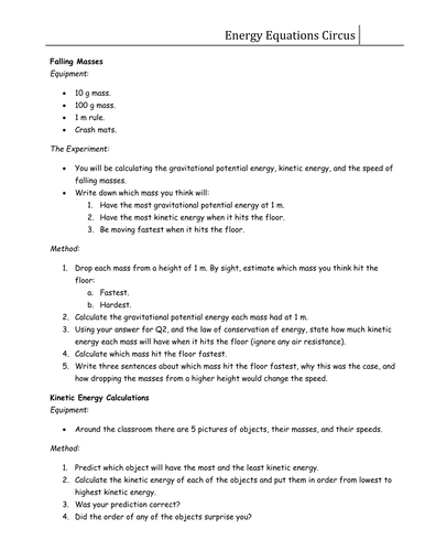 Kinetic Theory Circus