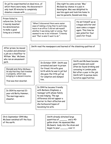 Murder mystery | Teaching Resources