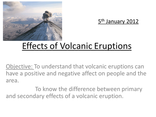 The effects of volcanic eruptions by occold25 - Teaching Resources - TES