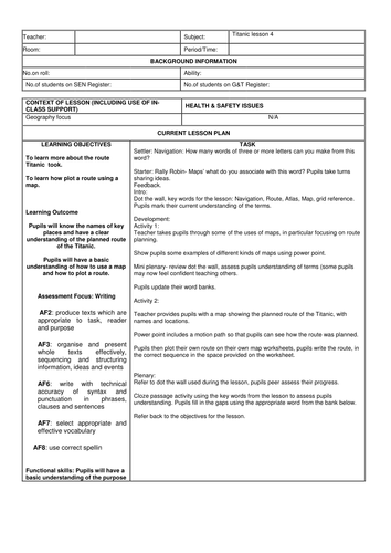 Titanic Scheme of Work | Teaching Resources