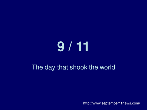 9/11 PowerPoint | Teaching Resources