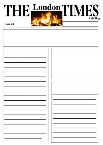 How is a front page of a newspaper laid out? by HarrisSchool - Teaching ...