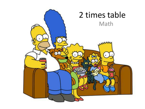 Simpsons 2 times table | Teaching Resources