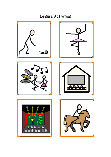 Leisure Activity Flashcards | Teaching Resources