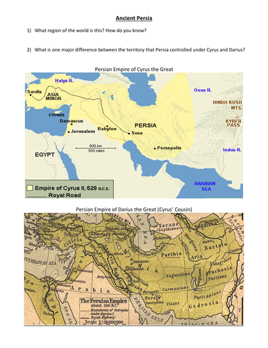 Blank Ancient Persia Map