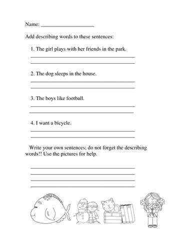 Language Arts Worksheets