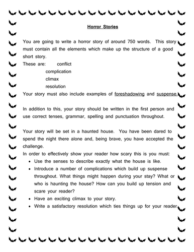 A Horror Story Writing - Wigrasa A Horror Story Writing - Wigrasa