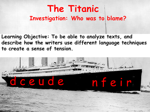 The Titanic - Report Writing Full Lesson | Teaching Resources