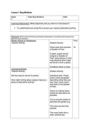 Bug Muldoon 1 | Teaching Resources