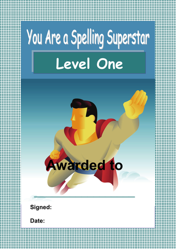 Spelling Certificates - 5 levels | Teaching Resources