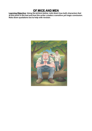 Analyzing the conclusion of 'Of Mice and Men' | Teaching Resources