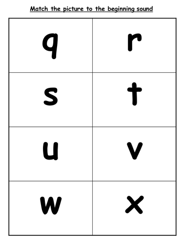 Initial sounds | Teaching Resources