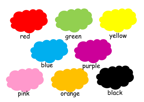 Colors word mat | Teaching Resources