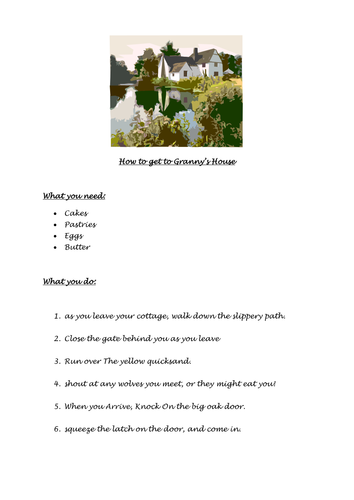 Checklist of Features for Instructional Texts by chrisheaps - Teaching ...