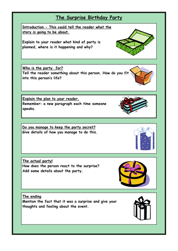 The Surprise Birthday Party | Teaching Resources