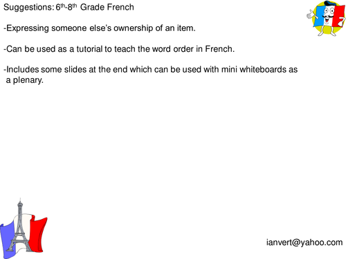 Expressing possession | Teaching Resources