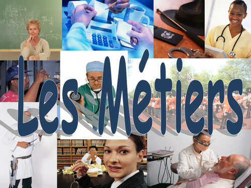 Animated PowerPoint "Les Métiers" (jobs) | Teaching Resources