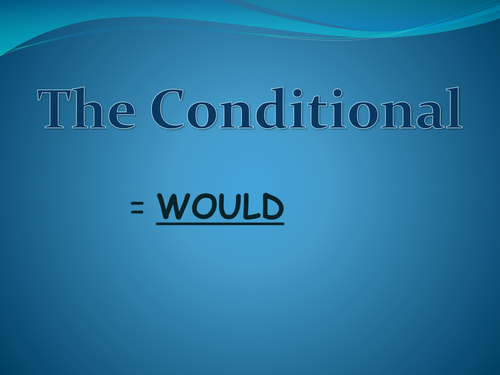 Genuine French Song using the Conditional Tense by es2010 - Teaching ...