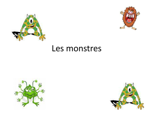 Les monstres | Teaching Resources