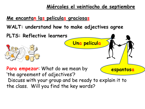 Common errors - Agreement of adjectives | Teaching Resources