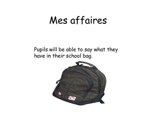 Pencil Case - French | Teaching Resources