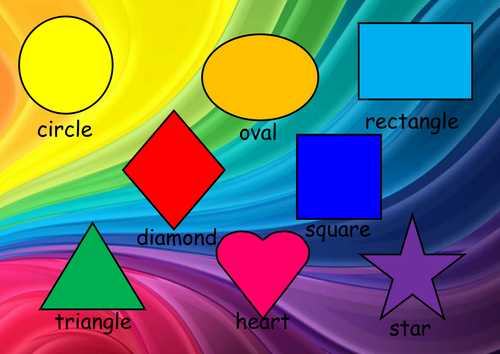 2d shapes word mat | Teaching Resources